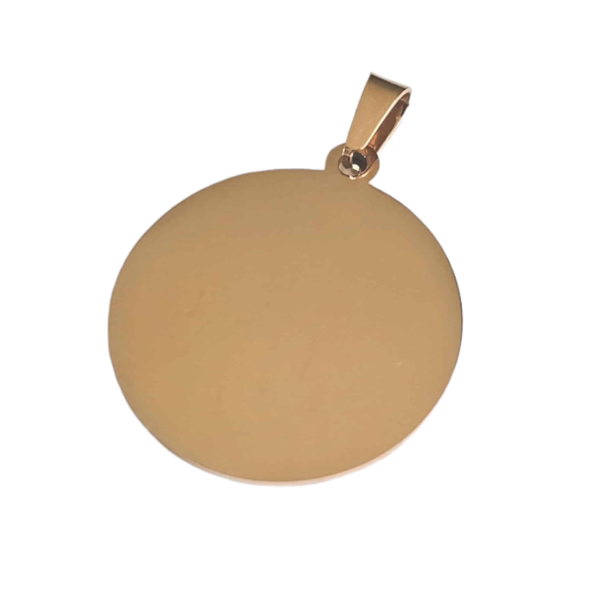 Medalion personalizat din Inox, CERC CUPRU