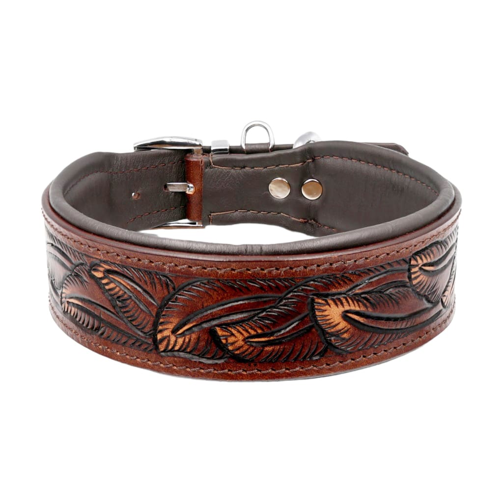 Zgarda piele caini talie mare / foarte mare, SK9-Royal, Carving 5